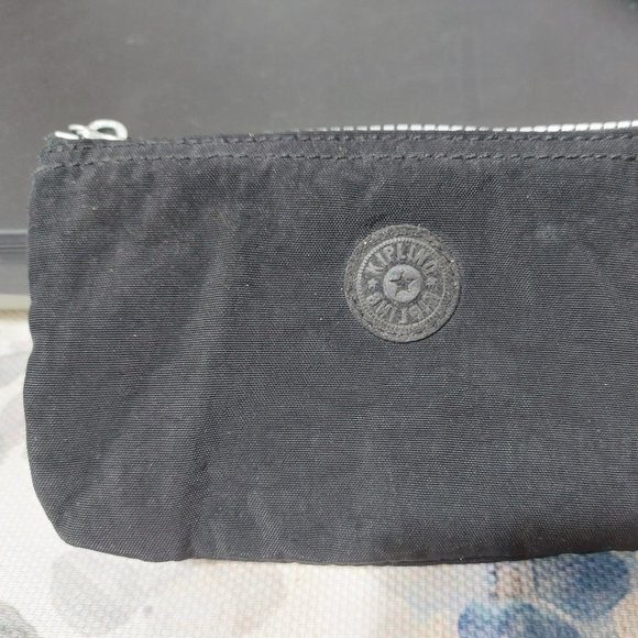 Kipling | Bags | Black Kipling Makeup Pouch Wallet 3 Compartments Coin ...